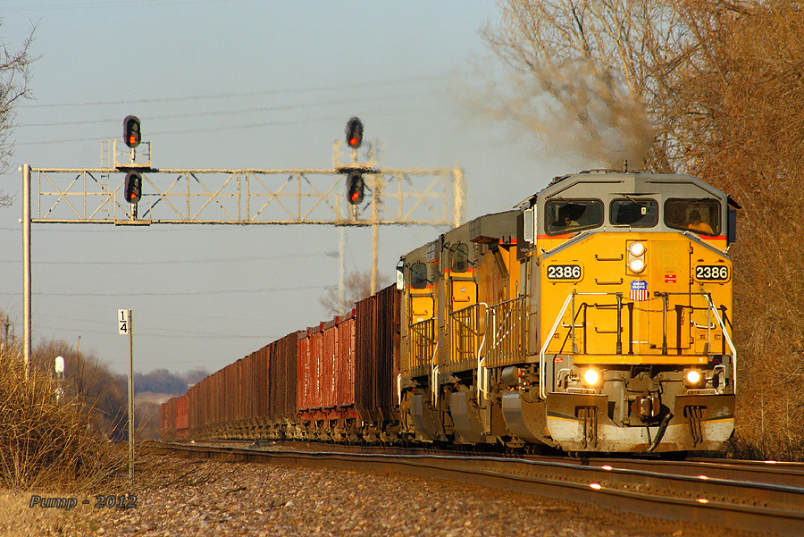 Westbound UP Work Train